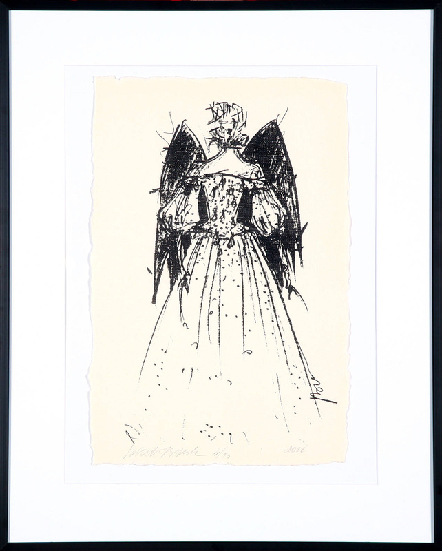 Beata Bonk - Grafika - Anioł BW - 40x30cm??? | Obrazy Autorzy \ Beata ...